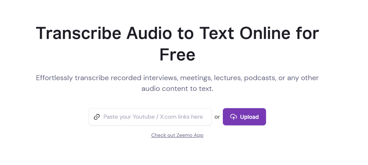 How to transcribe audio
